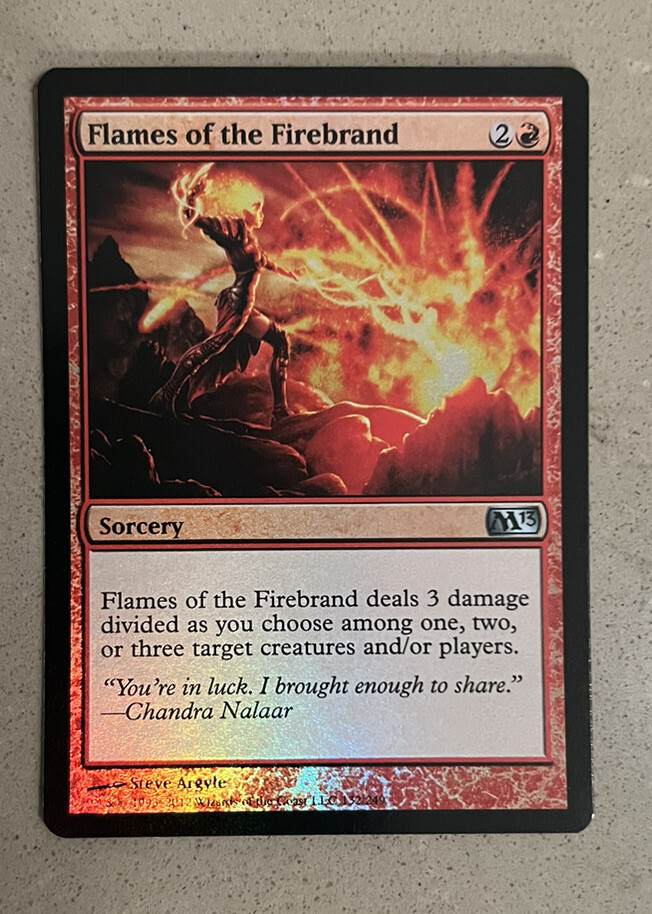 1x Flames of the Firebrand - Foil MTG Magic 2013 (M13) NM Magic Foil | eBay