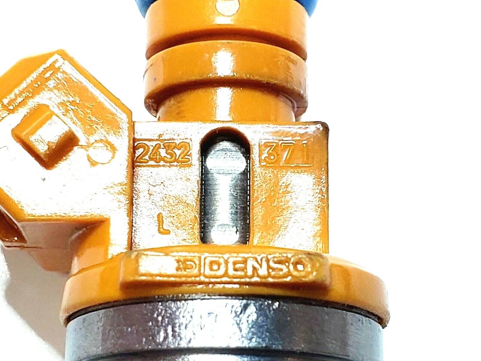 Set of 8 OEM Ford DENSO Yellow Top 19lb Fuel Injectors F1ze-c2a Racing ...