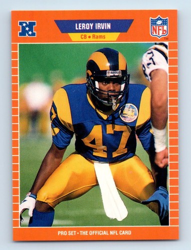 1989 Pro Set LeRoy Irvin Los Angeles Rams #203 | eBay