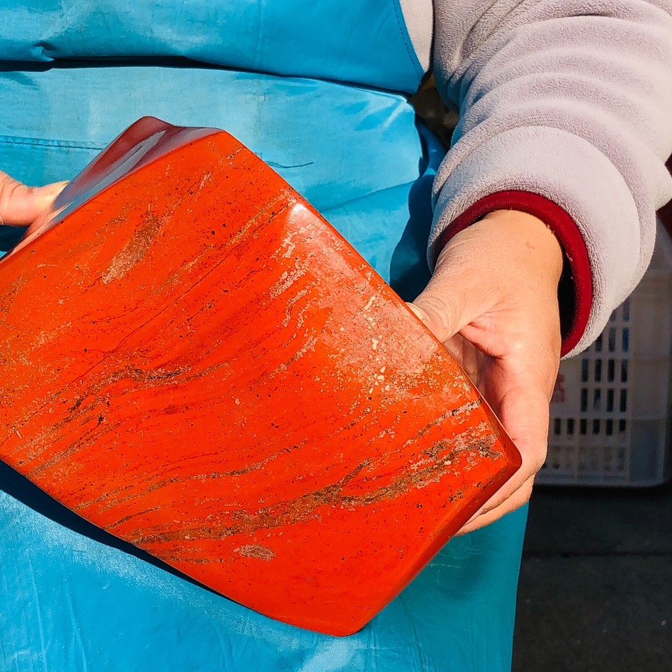 8950g Natural Beautiful Red Jasper ore Crystal Mineral Specimen Healing ...