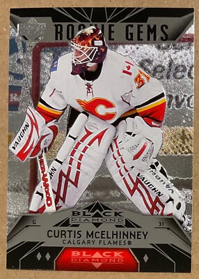 2007-08 CURTIS MCELHINNEY UD BLACK DIAMOND TRIPLE ROOKIE CARD #160 ...