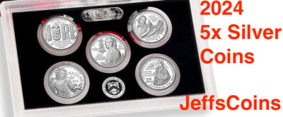 2024 S SILVER Quarters Mint Proof Set Murray Walker Celia Cruz NO Box ...