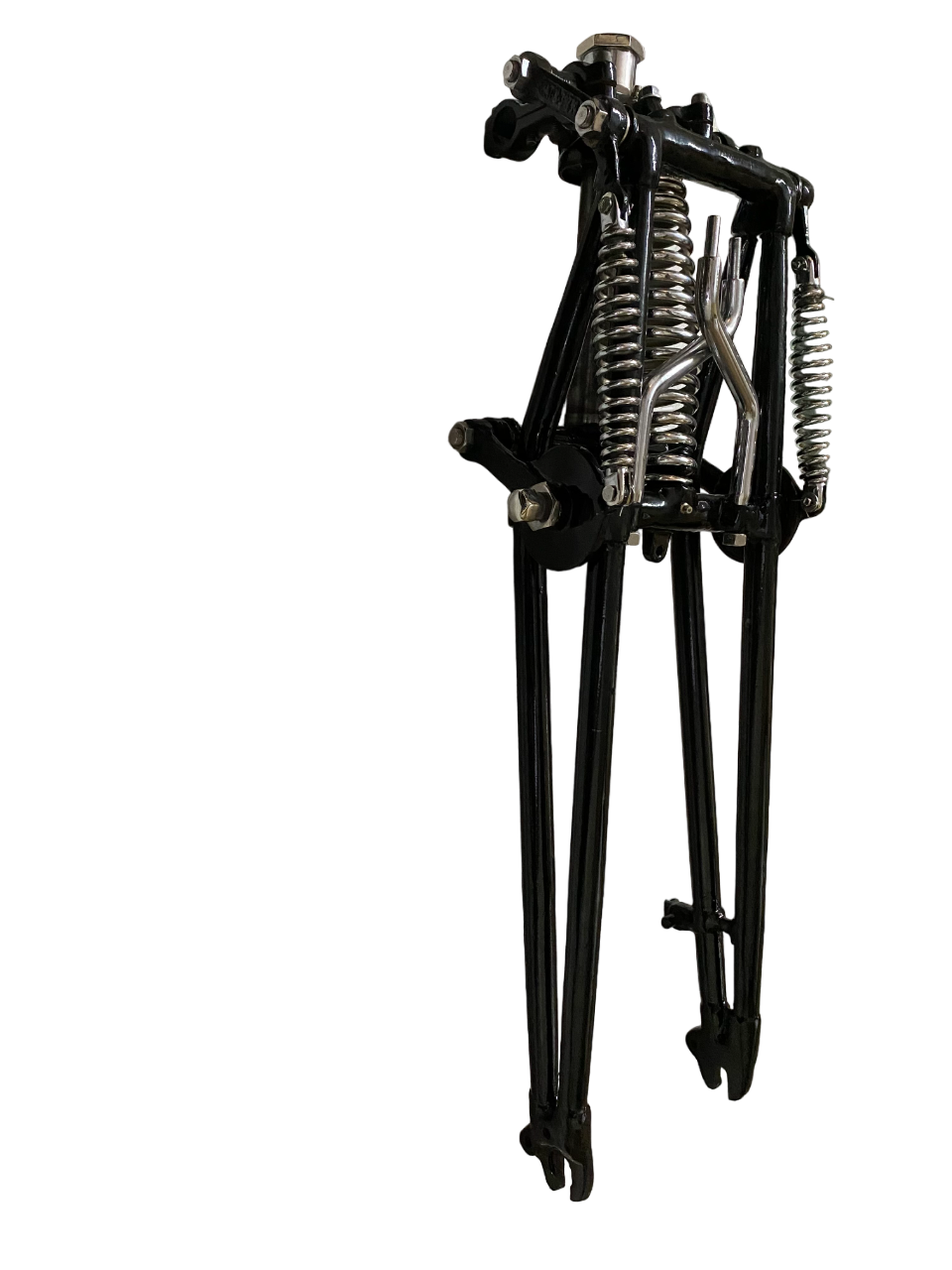 Norton 16H 500cc Front Girder Fork Springer Assembly Chrome & Black ...