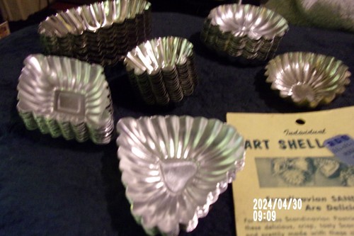 35-SANDBAKKEL Tart Shell Cookie Chocolate Molds ALL SHAPES TINS Sweden ...