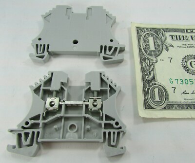 Lot 4 Allen Bradley 1492-J3 Series A Grey Terminal Blocks 25A 22AWG to ...