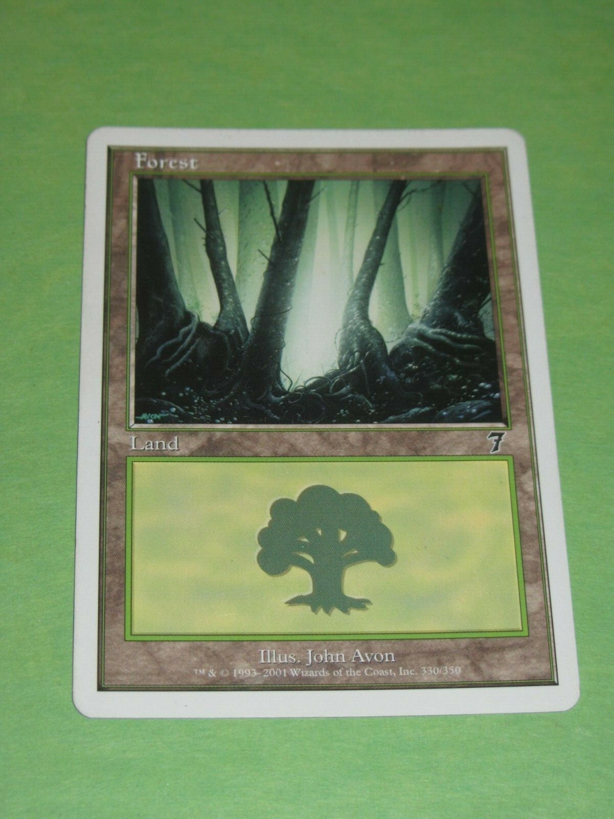 Magic the Gathering John Avon FOREST LAND Deckmaster Card No #330 | eBay