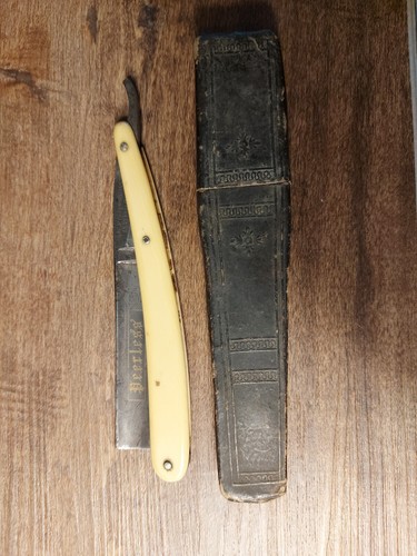 Vtg. Geo. Wostenholm & Sca, Sheffield, Eng.Peerless Straight Razor W ...