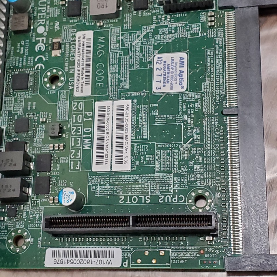 SuperMicro DDR4 Dual LGA3647 Server Motherboard P/N: X11DPT-B-G6-NI22 ...