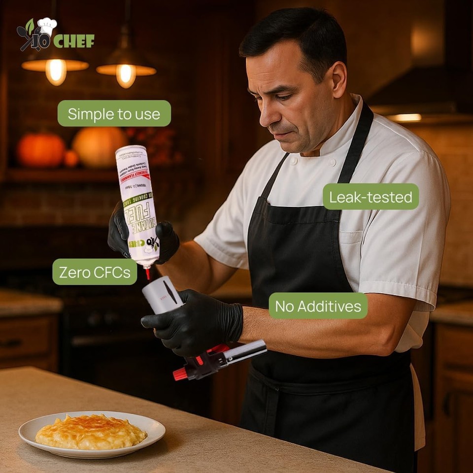 Jo Chef Butane Refill, Butane Torch Fuel Refill, Gas Lighter Fluid ...