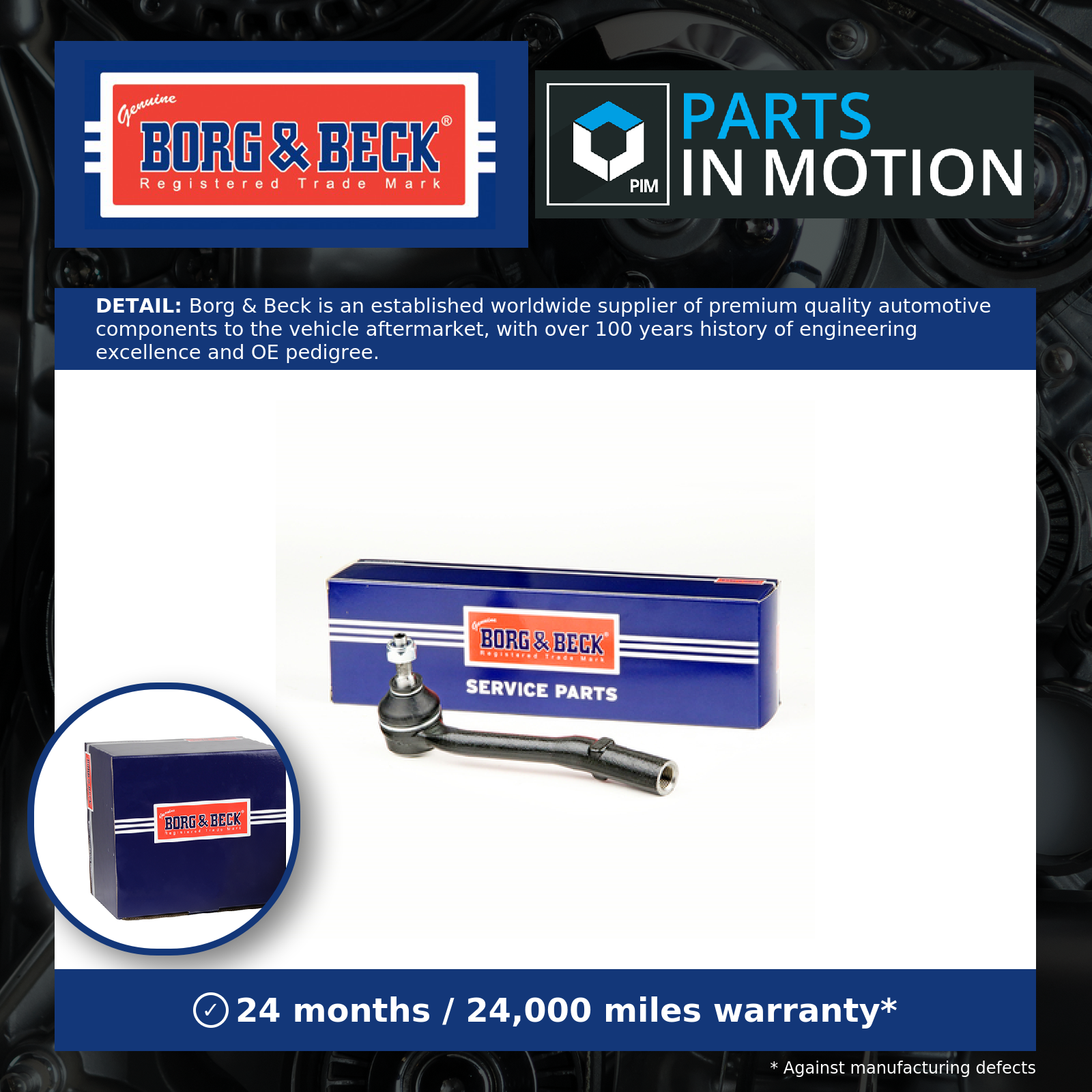 Tie / Track Rod End fits CITROEN C3 1.4 Right 2009 on Joint B&B 381791 ...