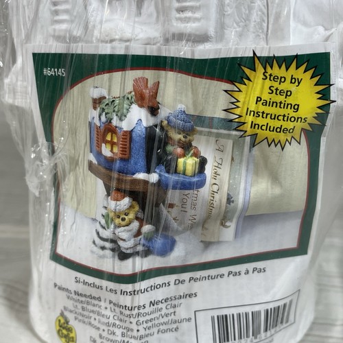 RARE New Accents Unlimited Wee Crafts Card Holder 64145 Christmas Paint ...