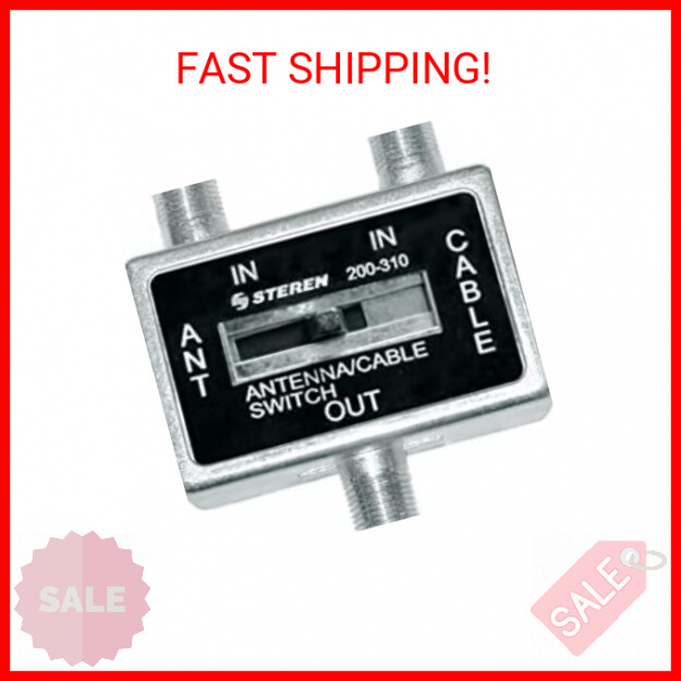 STEREN Coaxial Cable Splitter - Coax A B Switch - Coax Splitter 2 Way ...