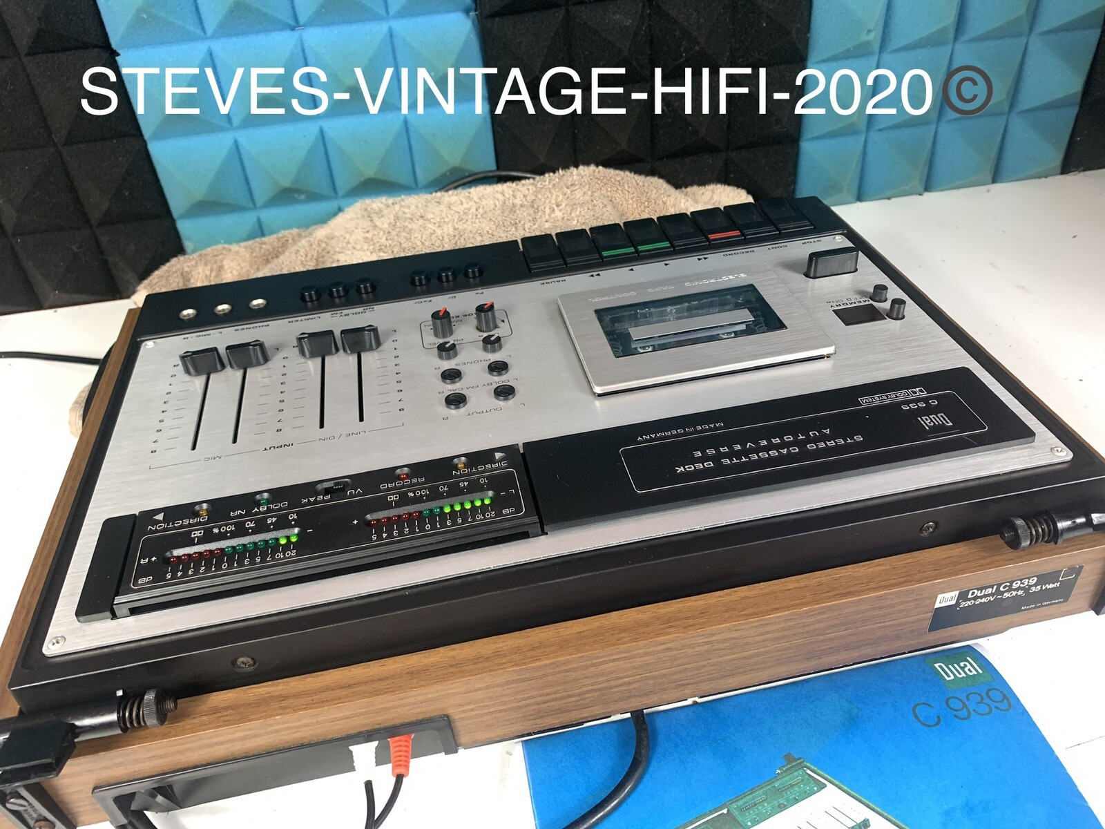 Dual C939 Stereo Cassette Recorder 1977 ULTRA RARE REFUR8 N/MINT L@@K ...