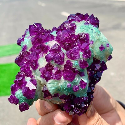278G Purple Potassium alum Octahedral Crystal Calcite Crystal | eBay
