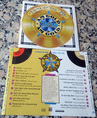 AM GOLD #1 HITS OF THE '70s 75-79 VERY RARE OOP CD 20 Tracks Andy Gibb ...