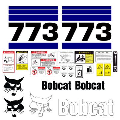 Bobcat 773 Skid Steer Set Vinyl Decal Sticker - 25 PC | eBay