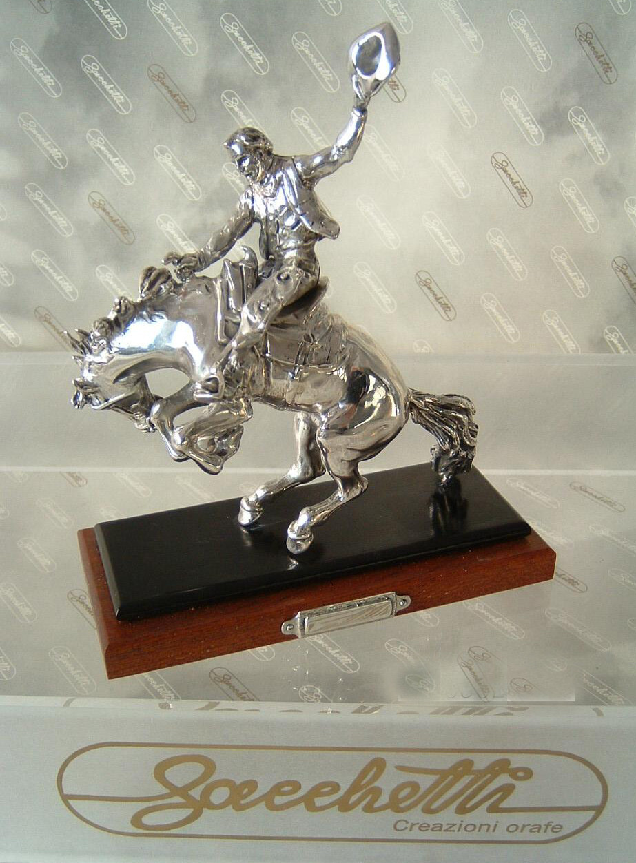 Sacchetti Miniature Sterling Silver Bucking Horse Figurine. | eBay