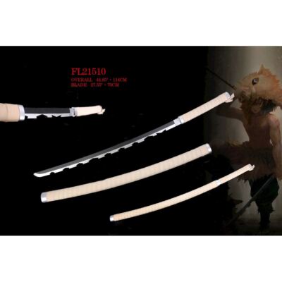 Katana Demon Slayer di Inosuke Hashibira lama bamboo cm. 105 | eBay