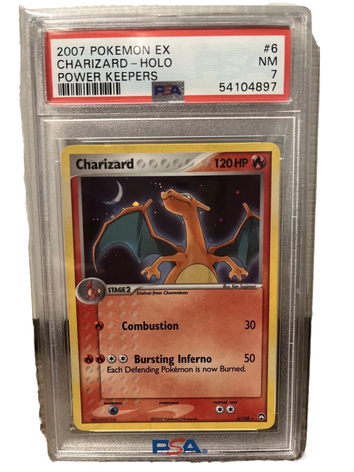 2007 pokemon charizard-Holo Psa N/M 7 | eBay