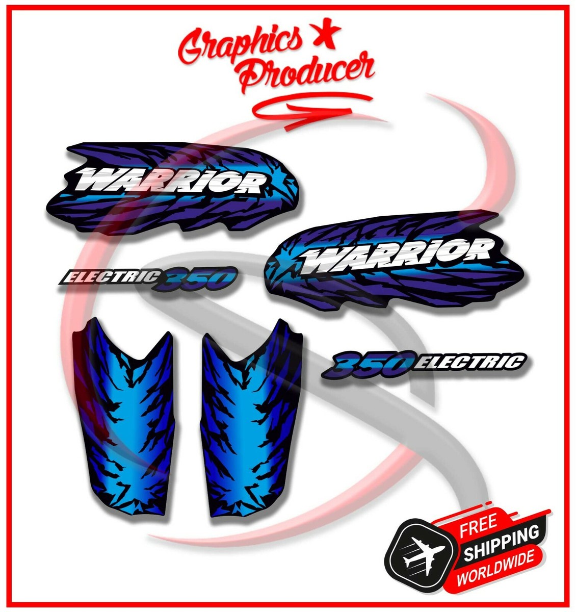 Yamaha Warrior Logo Original Teile Für Quad / ATV Yamaha 350 WARRIOR