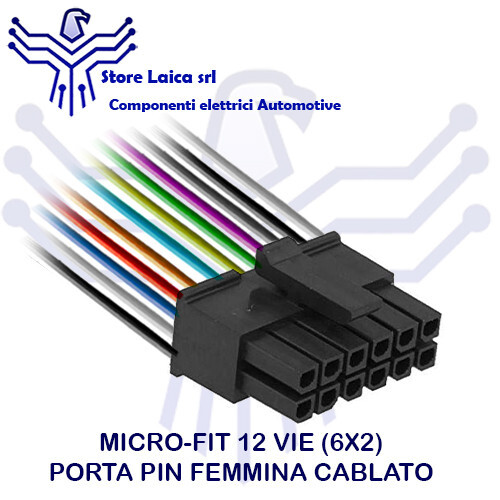 Connector Male 6x2 12 Ways Micro-Fit 3.0 Molex Female Pin Wired 1 Pc | eBay