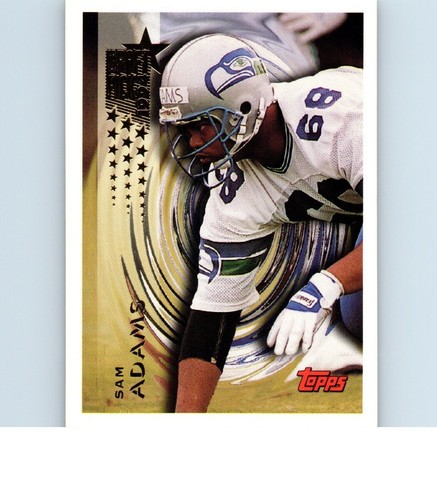 Sam Adams Draft Pick 161 Seahawks 1994 Topps NFL Football Trading Card ...