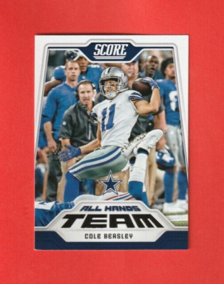 2018 Score ALL HANDS TEAM # 1 Cole Beasley DALLAS COWBOYS | eBay