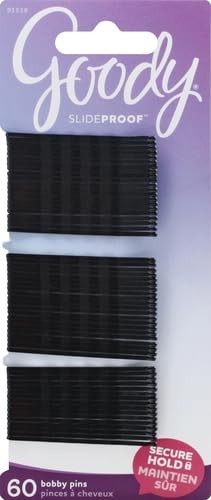 Goody SlideProof Bobby Pins, Black, 60-count (1942233) | eBay