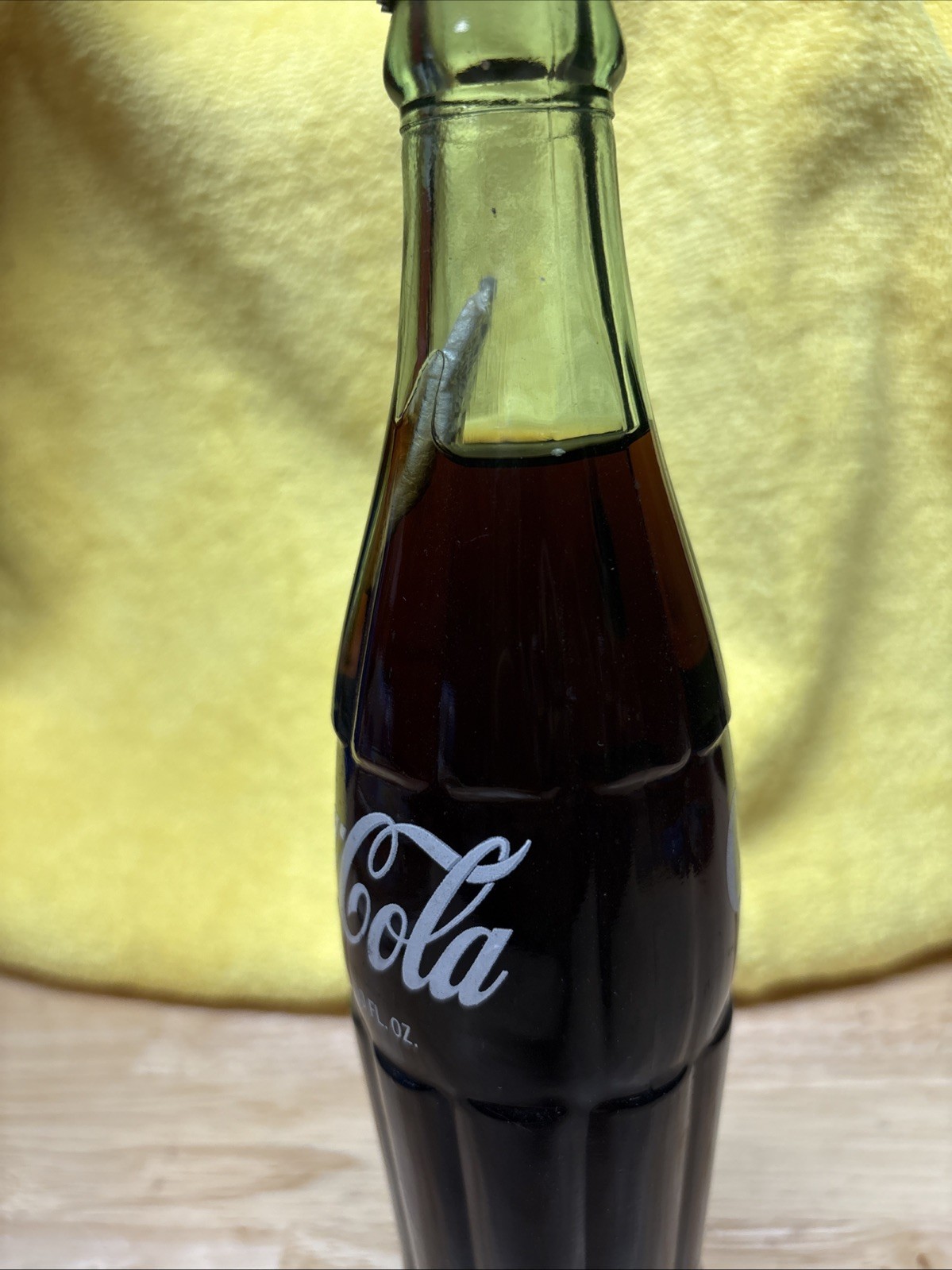 Coca-Cola Prototype Glass Bottle Ultra Rare Factory Defective foam one ...