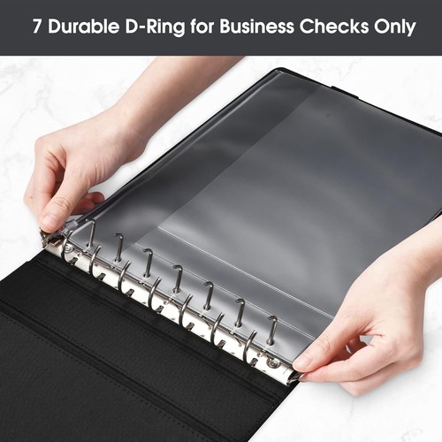 7 Ring Executive Business Check Binder 600 Checks Capcity for 9" x 13 ...
