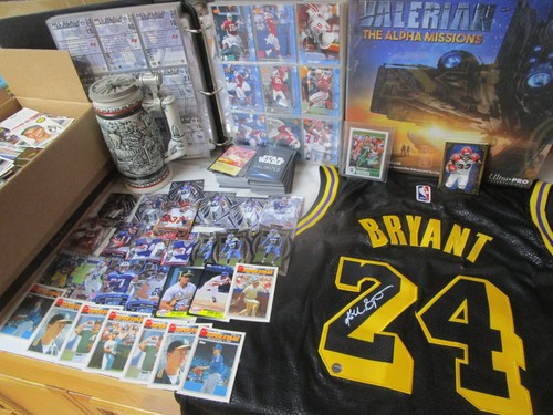 HUGE SPORTS CARD COLLECTION-KOBE BRYANT AUTOGRAPHED JERSEY, TATUM ...