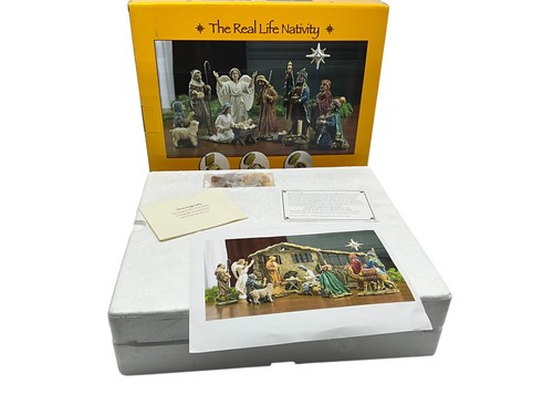 Three Kings Gifts 14 Piece The Real Life Nativity New Open Box ...