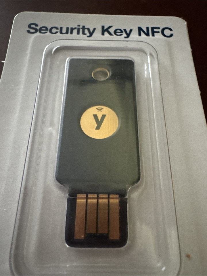 Security Key NFC by Yubico - Black, FIDO - New in Package USB-A ...