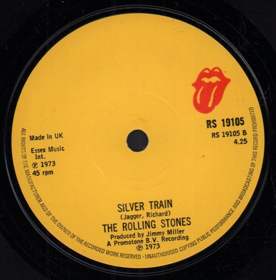 Rolling Stones Angie 7" vinyl UK Rolling Stones 1973 solid label design ...