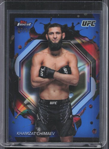 2024 Topps Finest UFC #212 Khamzat Chimaev Blue Refractor #/99 RARE | eBay