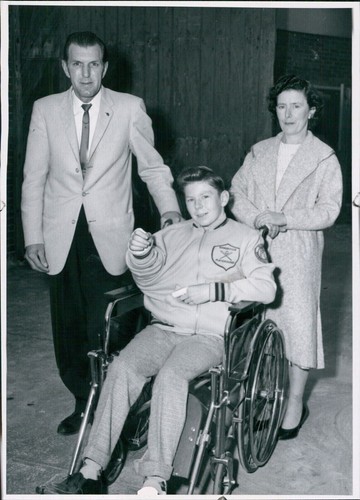 1962 Photo Everett Knowles Little League Pitcher Wheel Chair Boy Child ...
