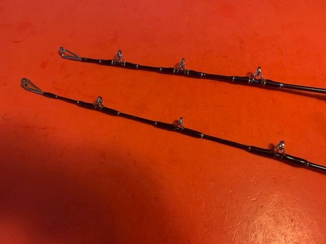 MATCHING SET OF 2 CUSTOM BUILT CALSTAR GRAFIGHTER FISHING RODS YO’S ...