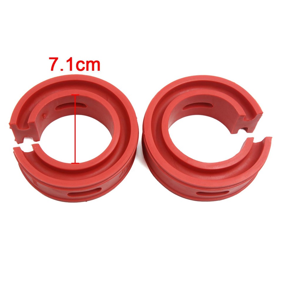 2Pcs Type-E Red Car Rubber Shock Absorber Spring Bumper Buffer Power ...