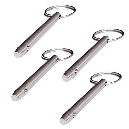 4 pcs Quick Release Pins 5/16"8mm Diameter 316 Stainless Steel Usable ...