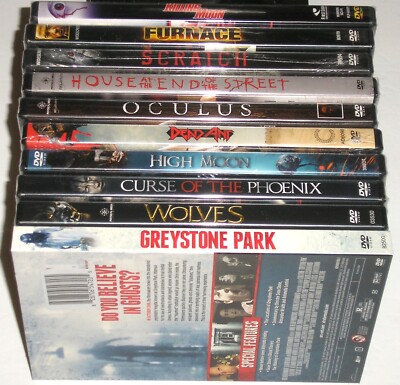 Horror DVD Lot of 10 - Killing Moon OCULUS Greystone Park WOLVES High ...