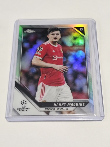 2021-22 Topps Chrome UCL Silver Refractor Harry Maguire #32 Manchester ...