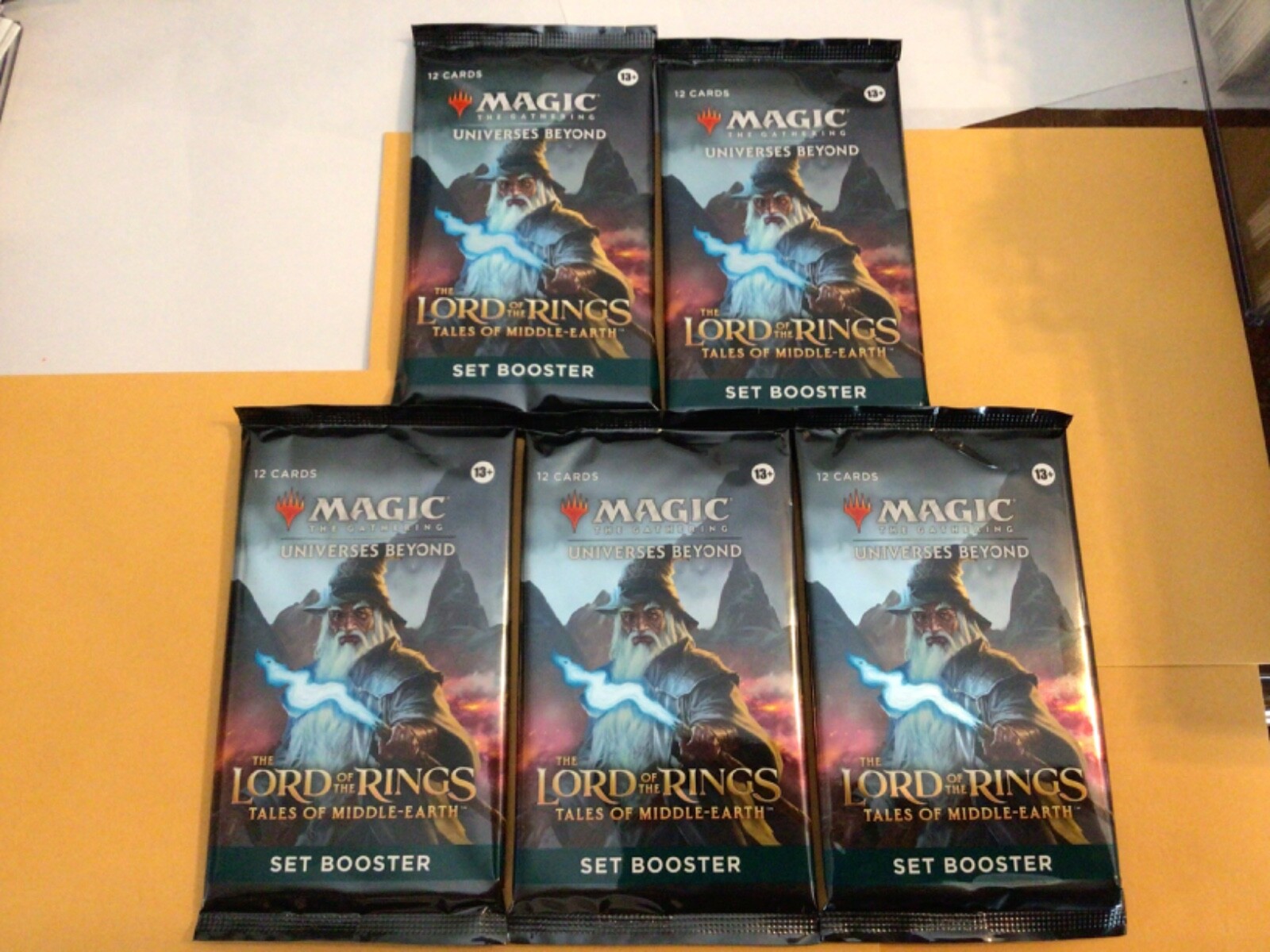 (5) MTG Lord of the Rings: Tales of Middle-Earth LOTR Set Booster Packs ...