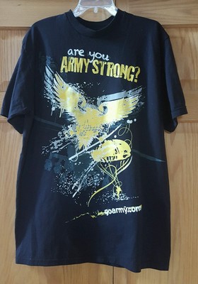 Army Strong Men's Black Short Sleeve Military Tee Shirt Size XL | eBay