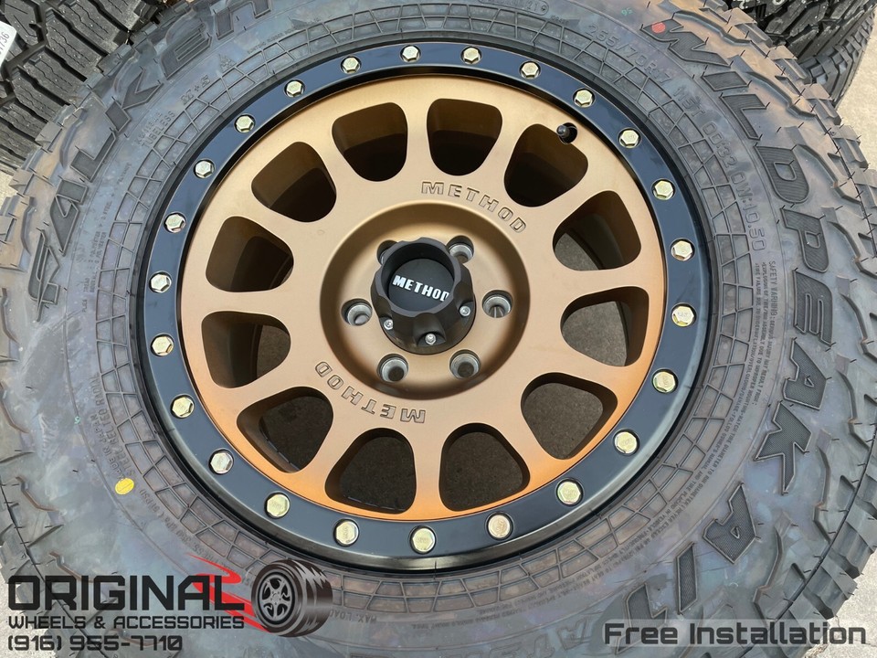 17 METHOD MR305 Wheels 275/70R17 tires rim Tacoma 4runner Tundra ...