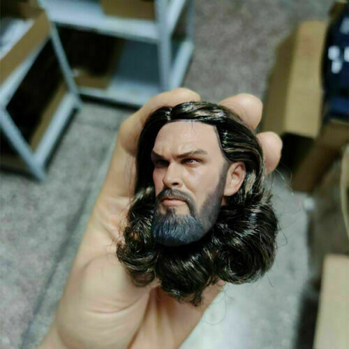 1/6 Scale Jason Momoa Planted Hair Head Carved Fit 12'' Action Figure ...
