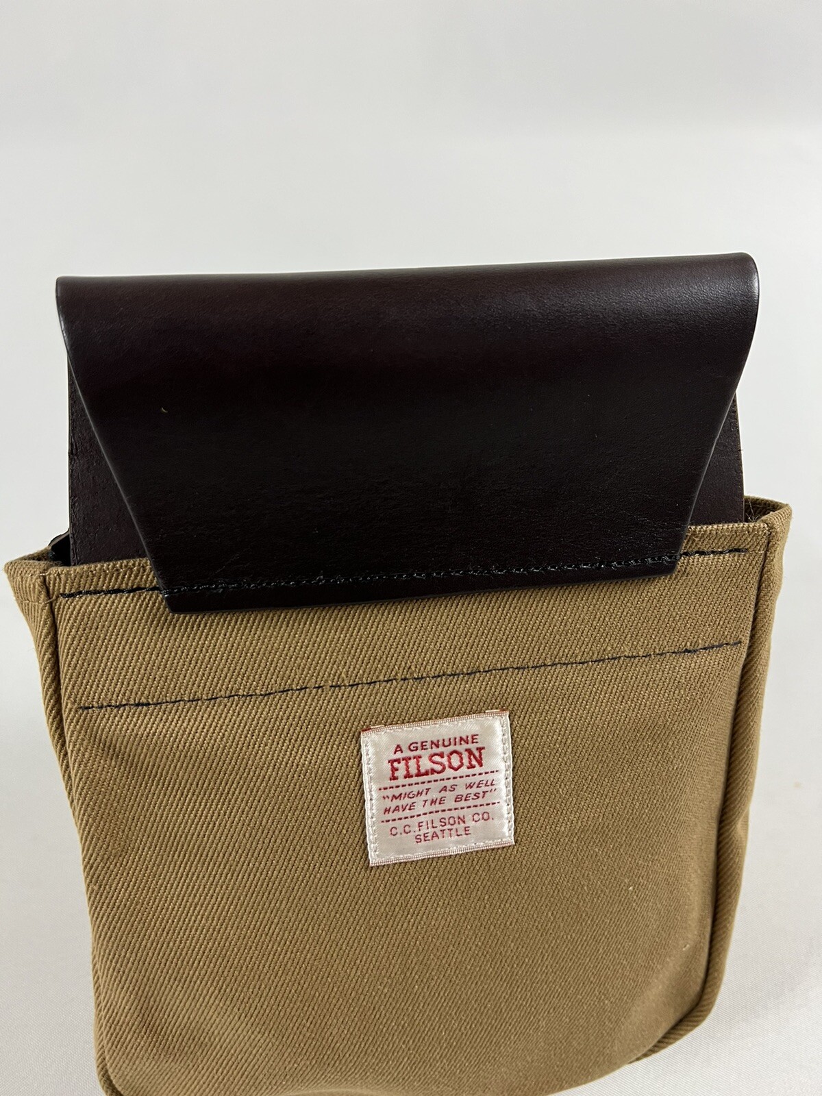 FILSON RUGGED TWILL BELT POUCH TAN NWT | eBay