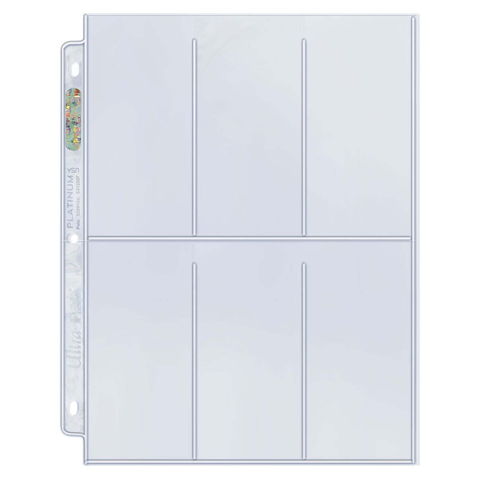 Ultra PRO 100 Count Platinum Series Protector Card Pocket Pages Storage ...