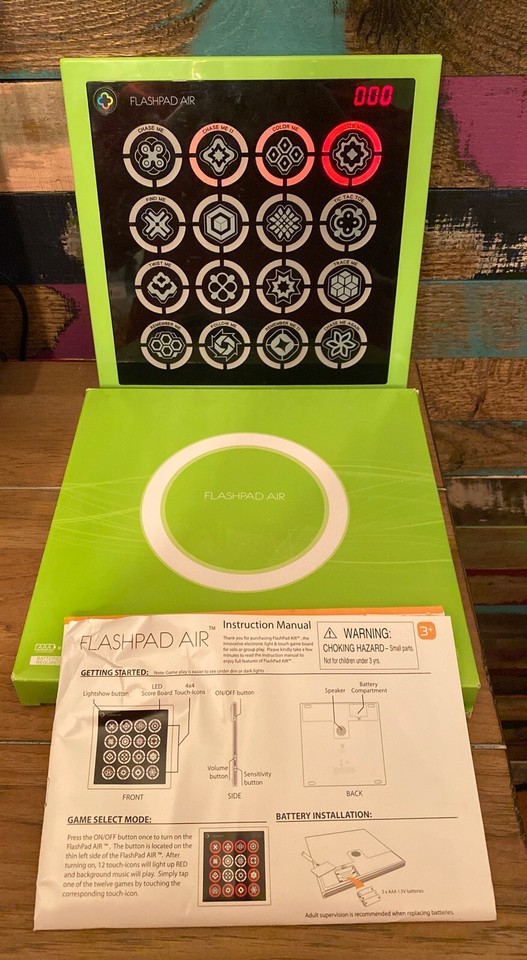 Flashpad Air Touchscreen Game Green W/ Box And Instructions | eBay