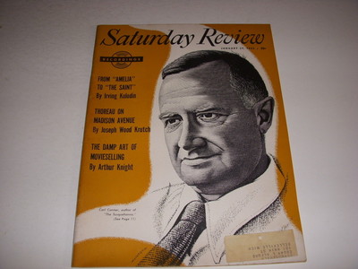 SATURDAY REVIEW Magazine, January 29, 1955, CARL CARMER, HENRY DAVID ...