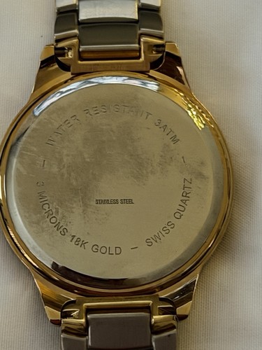 RARE Men’s 18k Gold / Stainless Swiss Movement Half Dollar Watch | eBay